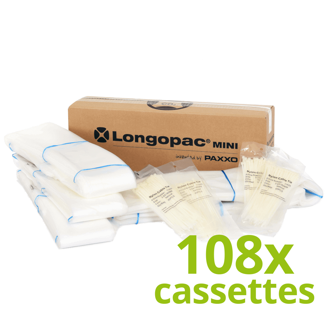 Longopac Vacuum Bags Mini 23m, Super Strong, Pack of 216