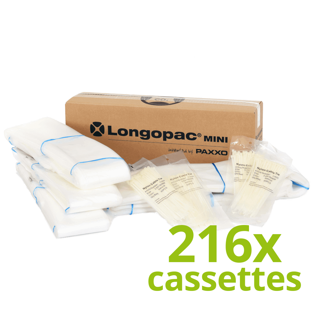 Longopac Vacuum Bags Mini 23m, Super Strong, Pack of 216