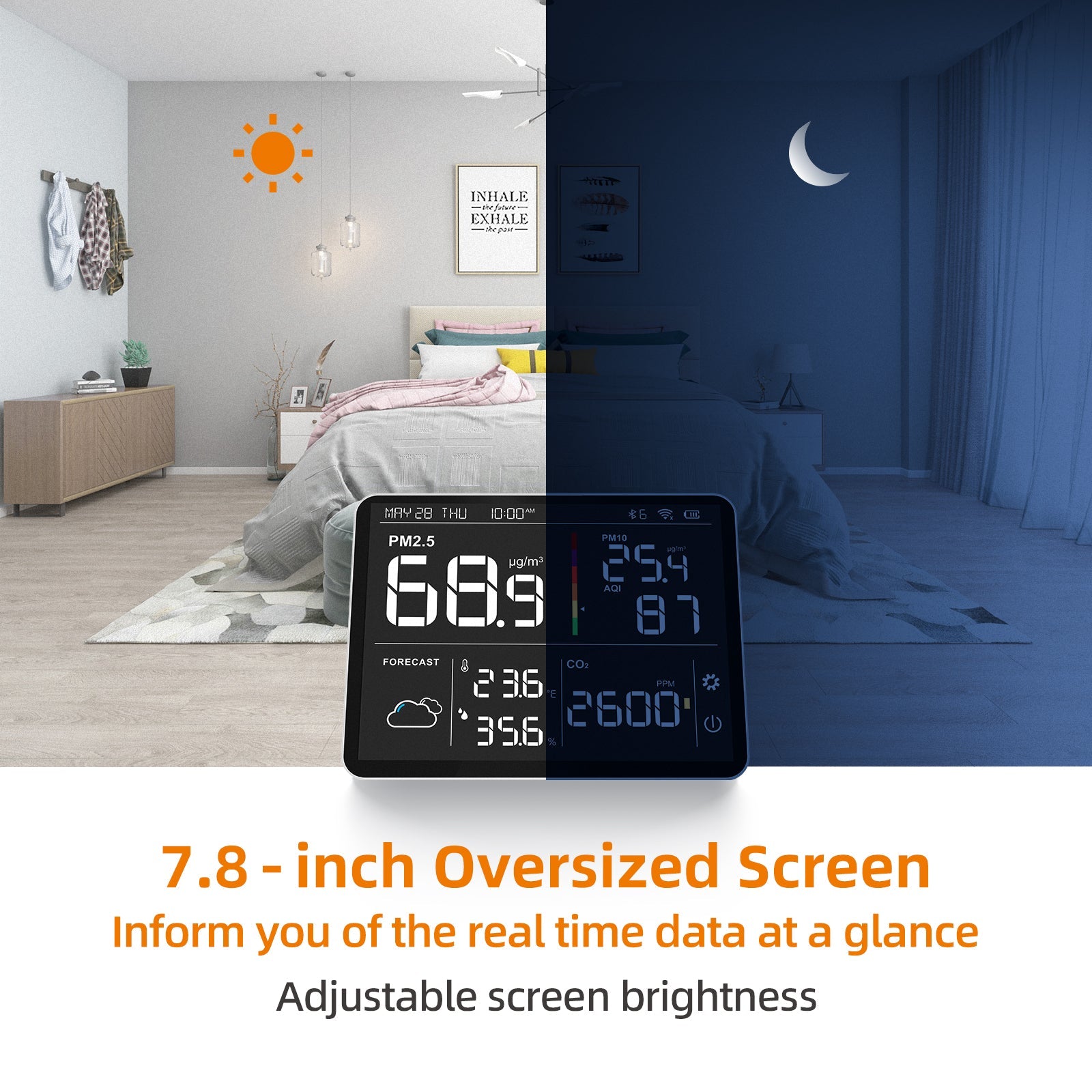 Temtop M100 Air Quality Monitor WiFi Smart Air Station PM2.5 PM10 CO2
