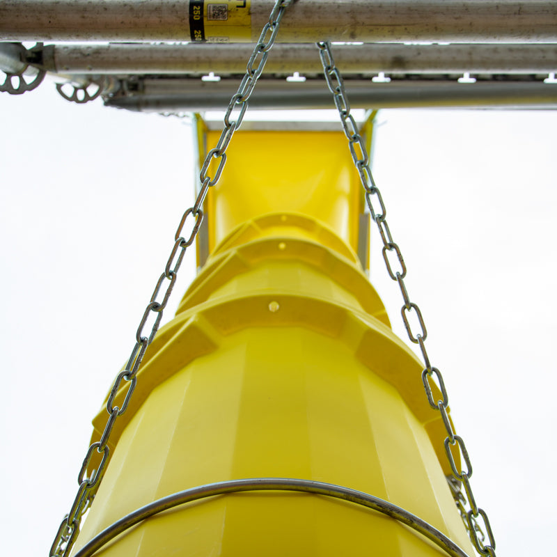 Rubbish Chute Ring & Chain - Provides extra stability for your rubbish ...