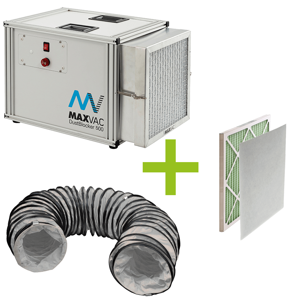 MAXVAC Dustblocker DB500 Air Scrubber Cleaner, 500m3/h Air Flow, 6 ...