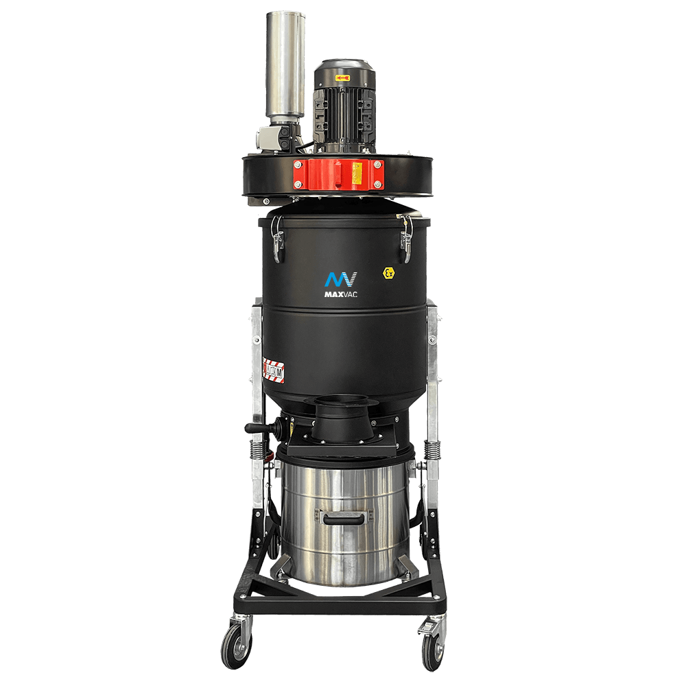 MAXVAC SUPRA SV1-825-MBTH-Z22 Atex High Airflow Industrial Vacuum, 65L Drum