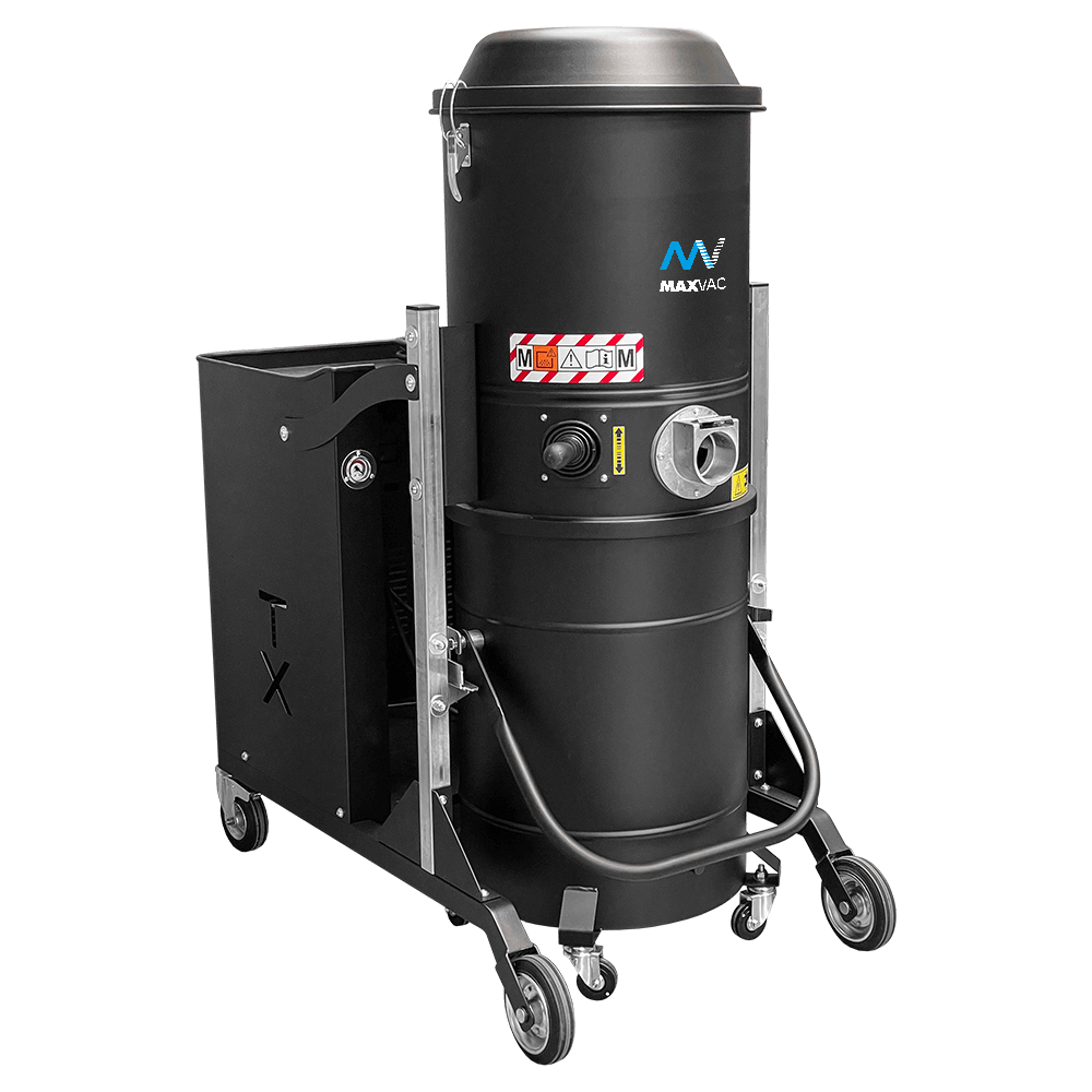 MAXVAC SUPRA SV1-875-MBS 7,5 hp Industrial Vacuum with 5,5 kW Side ...
