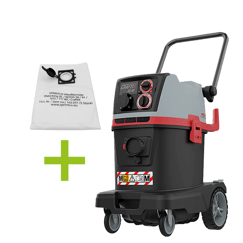 M-Class 35L Vacuum with PTO & Reverse Air Filter Cleaning, 230 Volts