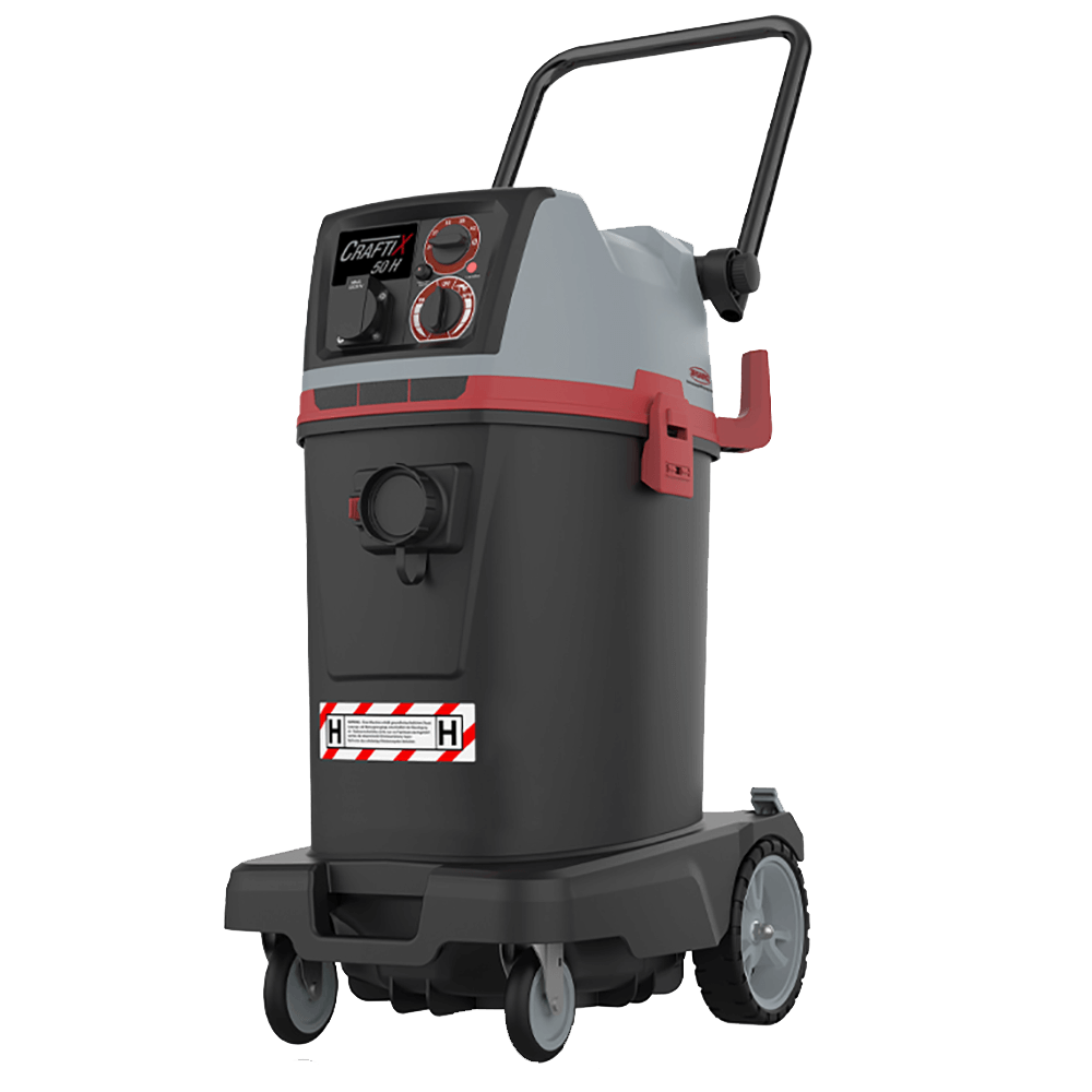 H-Class 50L Vacuum with PTO & Reverse Air Filter Cleaning, 230 Volts