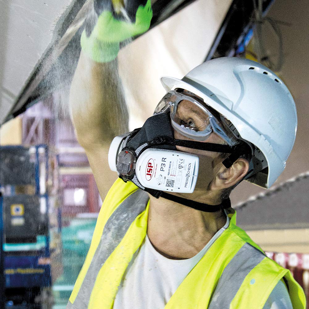 JSP Force 8 Half-mask Medium 12 Pack, with Press To Check™ P3 R Filter