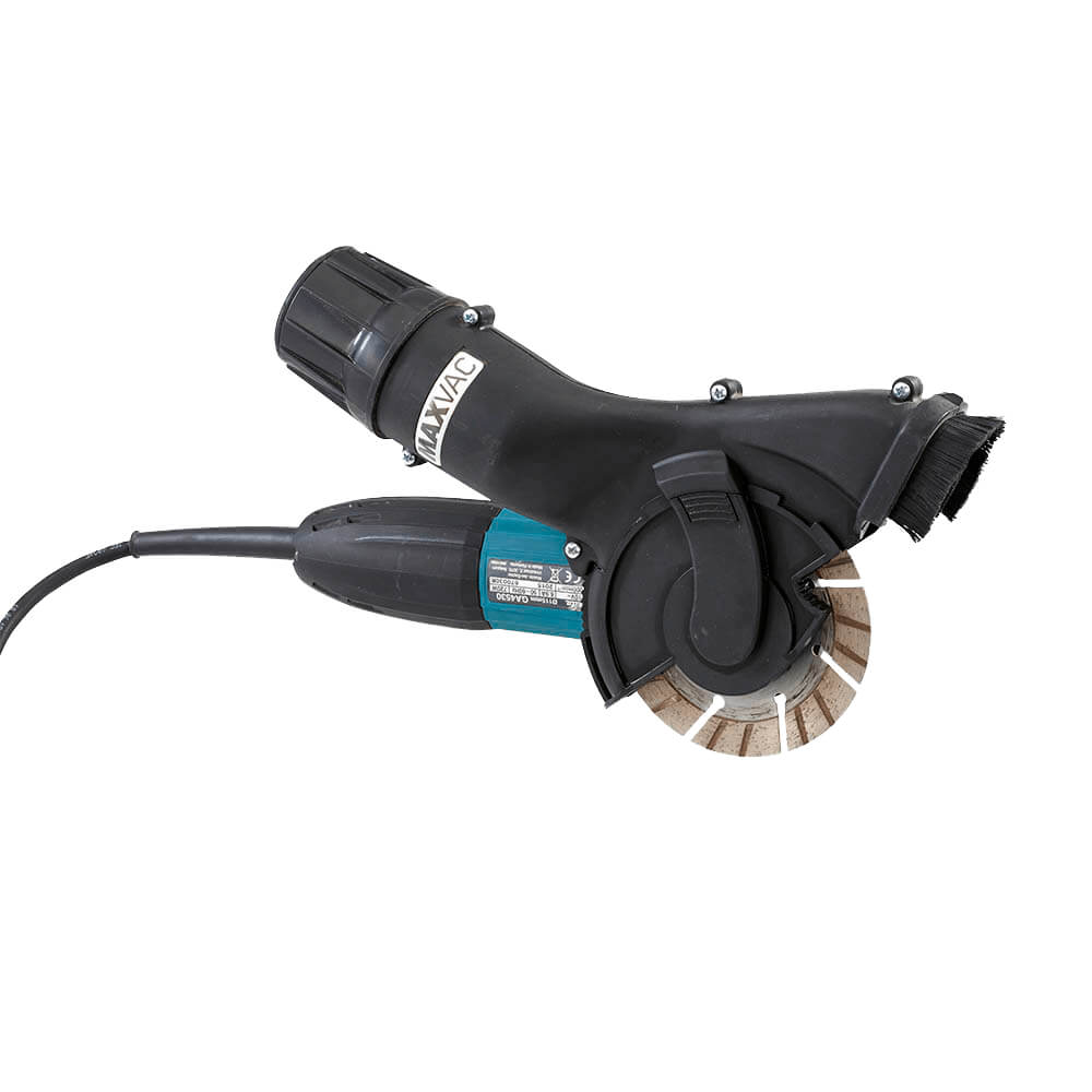 MAXVAC Dust Shroud & Makita 115mm Angle Grinder Package, Pre-Installed